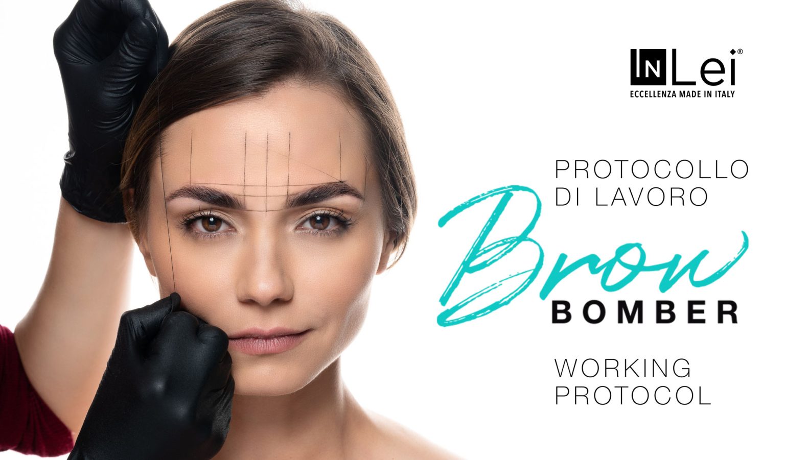 Step-by-step working protocol of the InLei® Brow Bomber eyebrow lamination treatment - Inlei