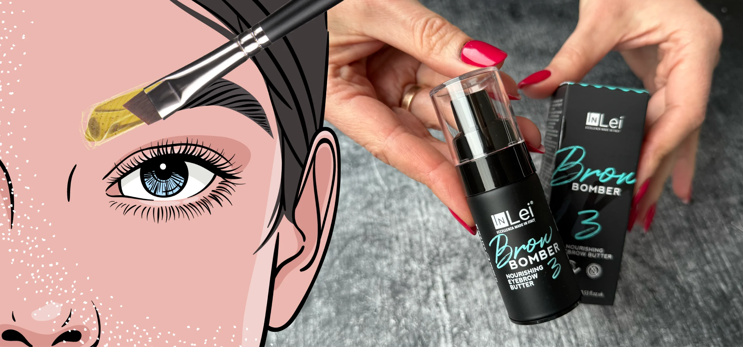 Step-by-step working protocol of the InLei® Brow Bomber eyebrow ...