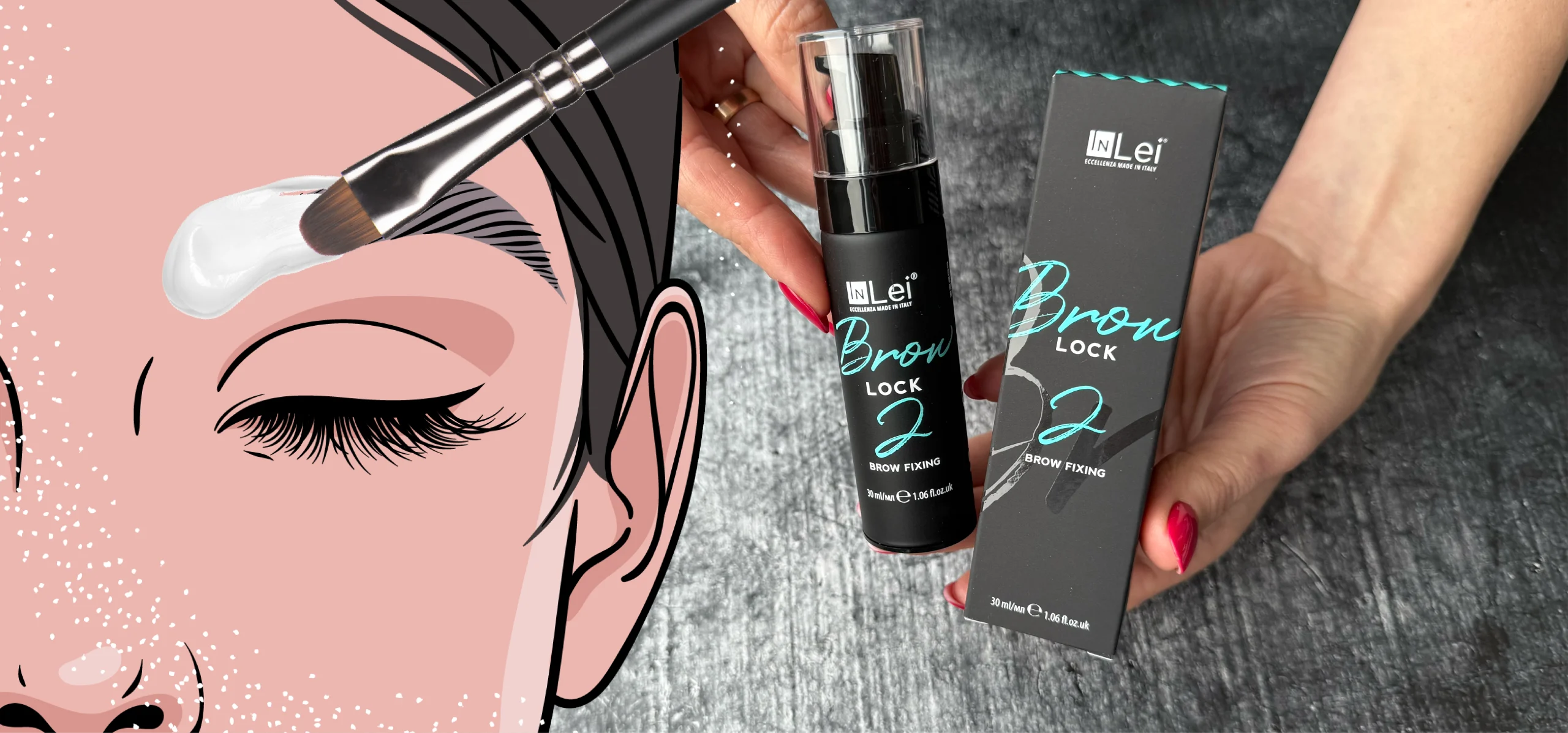 Step-by-step working protocol of the InLei® Brow Bomber eyebrow ...