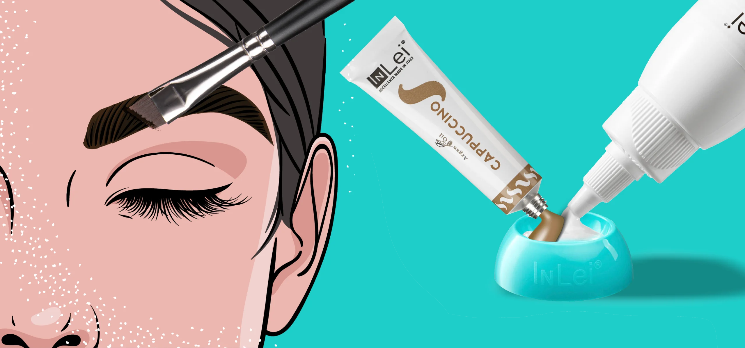 Step-by-step working protocol of the InLei® Brow Bomber eyebrow ...